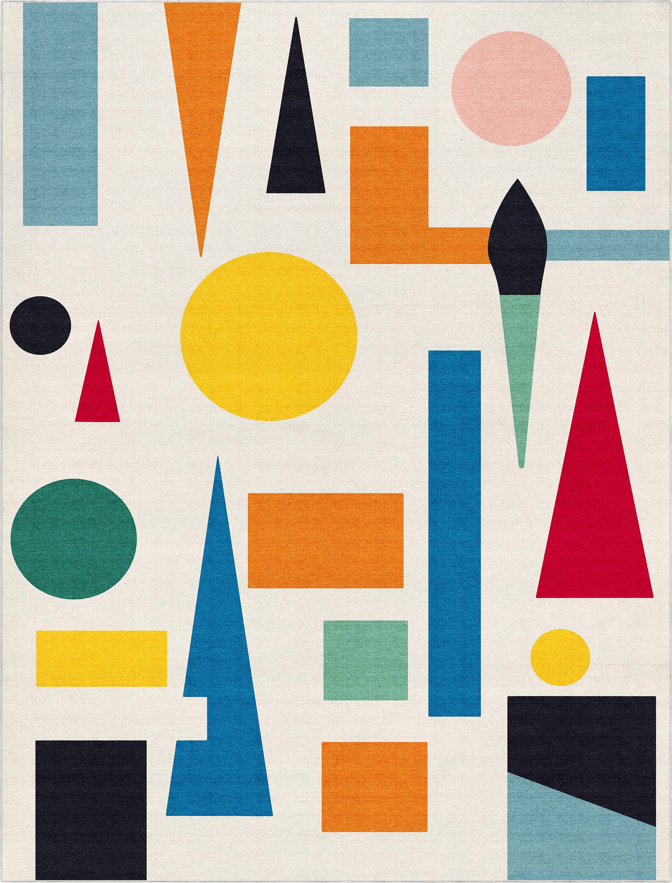 Well Woven Crayola Modern Abstract Art Color Blast Multi Color Area Rug ...