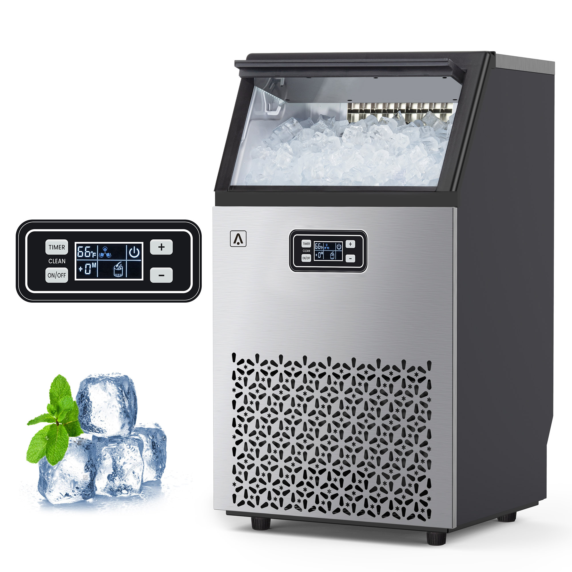 Sangdo Commercial Ice Maker Machine, Under Counter Ice Maker, 150LBS ...