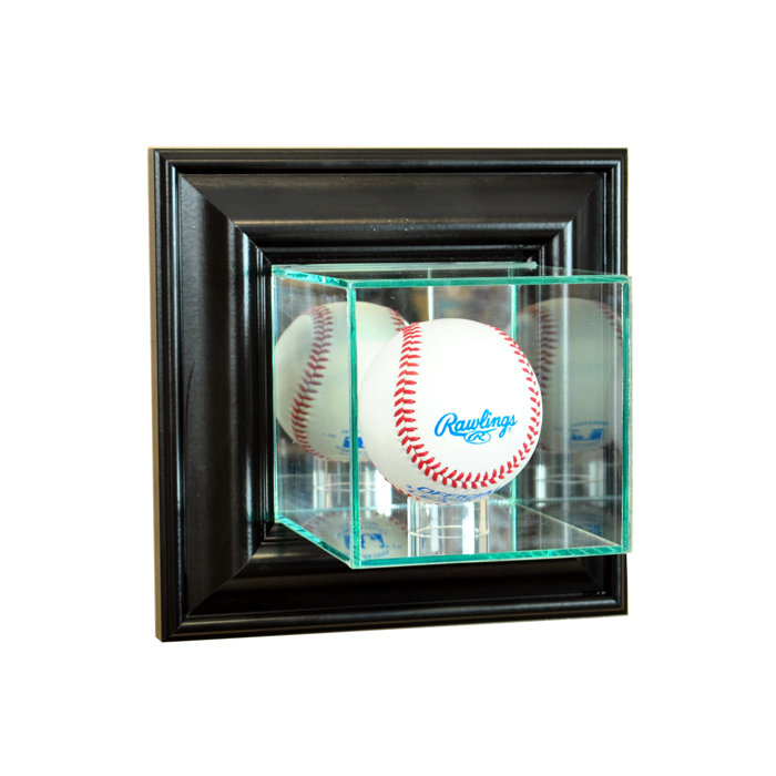 Perfect Cases And Frames 8'' W 5'' D Baseball Glass Ball/Puck Case ...