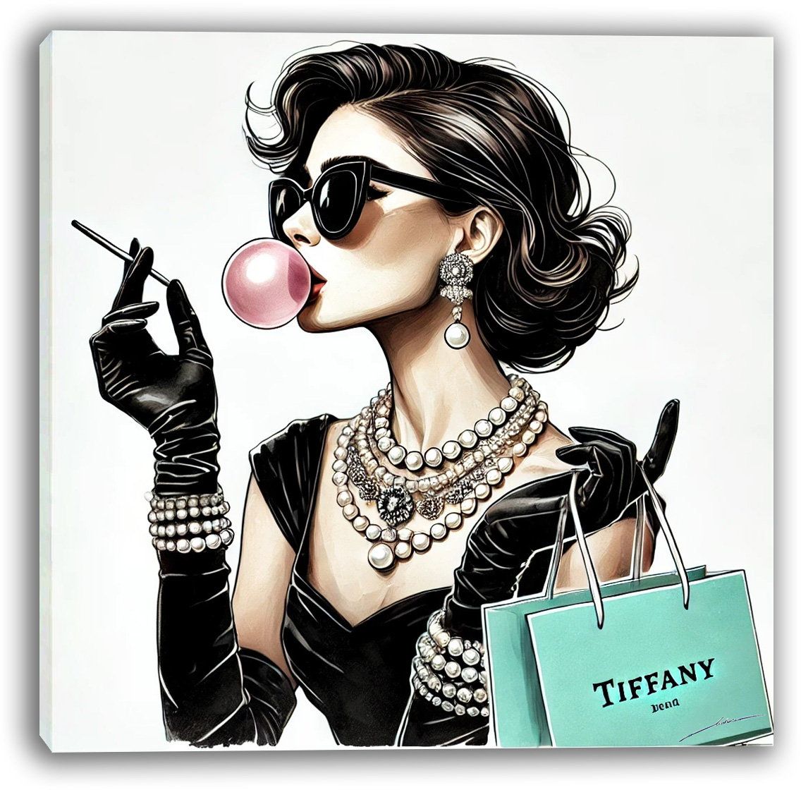 House of Hampton® Modern Glam: Tiffany-Inspired Fashion Diva Canvas ...