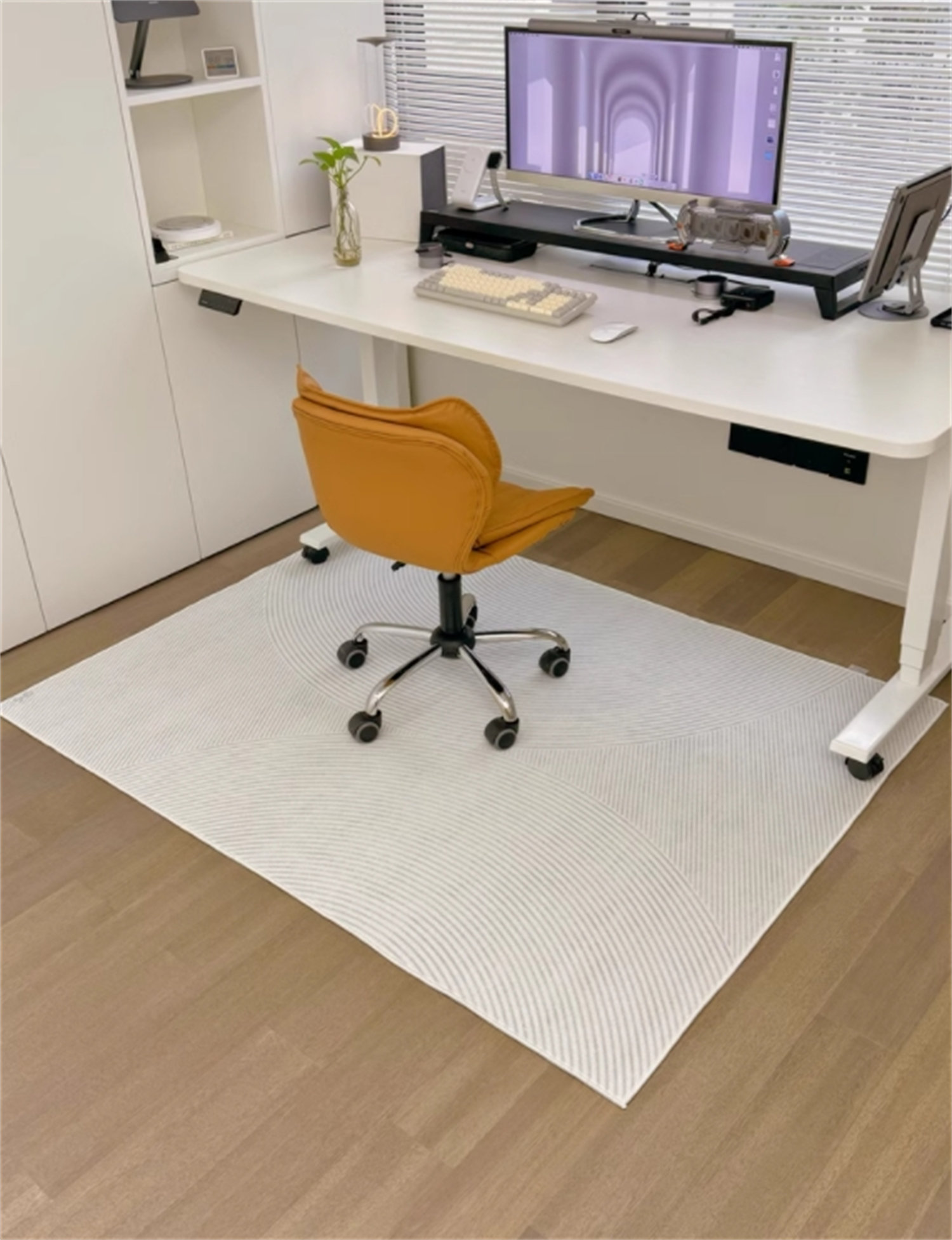 JINXI Study Room Carpet - Desk Chair Mat, High-End Bedroom Wood Floor ...