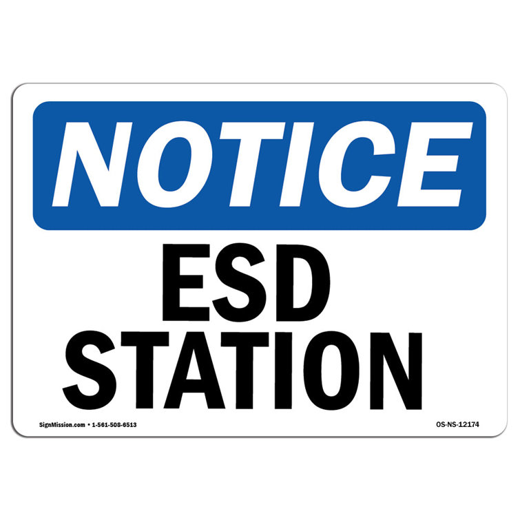 SignMission ESD Station Sign - Wayfair Canada