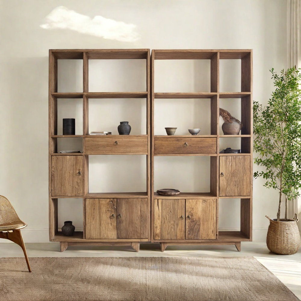 Parttlion New Chinese style bookcase decoration cabinet | Wayfair