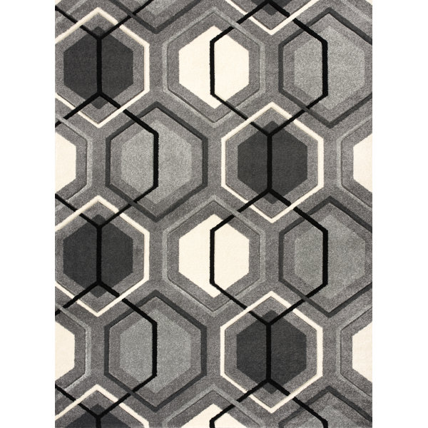 George Oliver Grafton Geometric Hand Woven Hand Knotted Area Rug ...