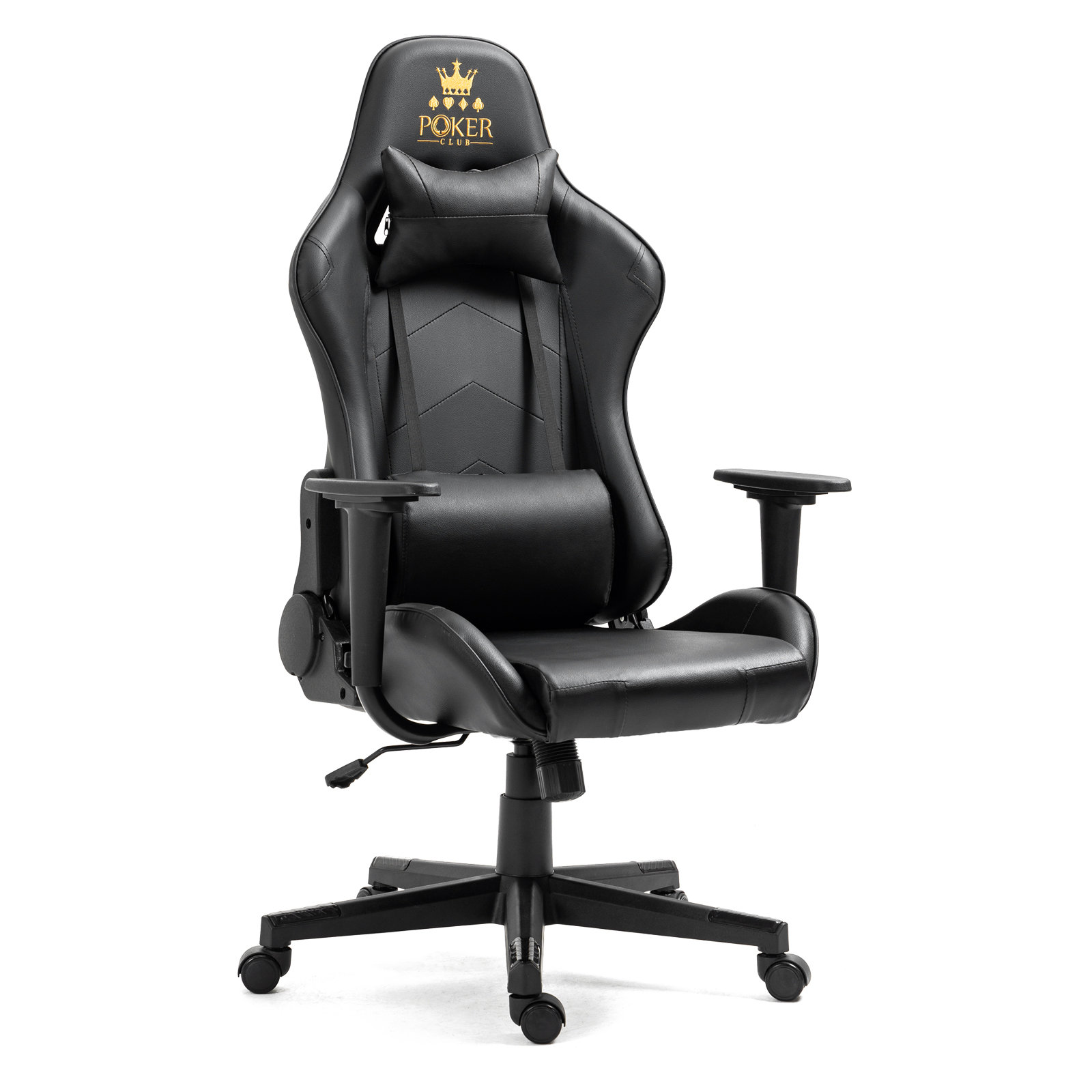 Inbox Zero Gaming Chair with Zodiac Star Sign Poker Crown Poker Logo ...