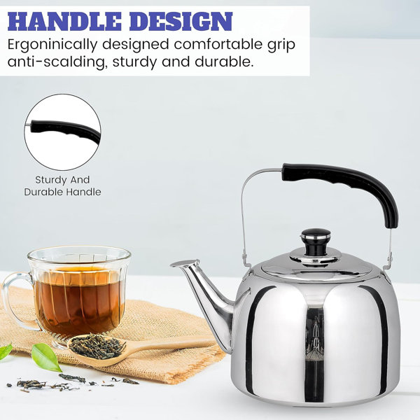 Ttak Houseware Tea Kettle Stovetop Movable Handle | Stainless Steel ...