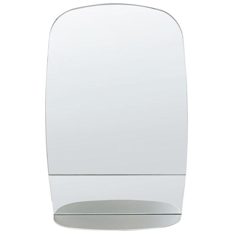 17 Stories Wall Mirror 60 cm Silver Rikiya | Wayfair.co.uk