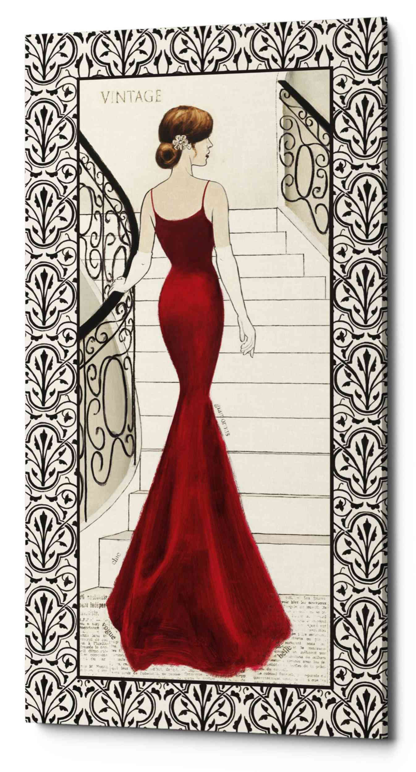 House of Hampton® House of Hampton 'La Belle Rouge with Floral ...