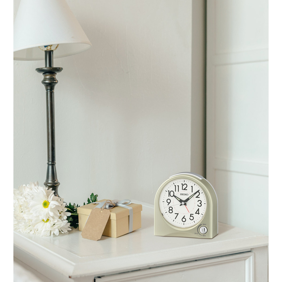 Seiko Maris Analog Quartz Tabletop Clock with Alarm | Wayfair