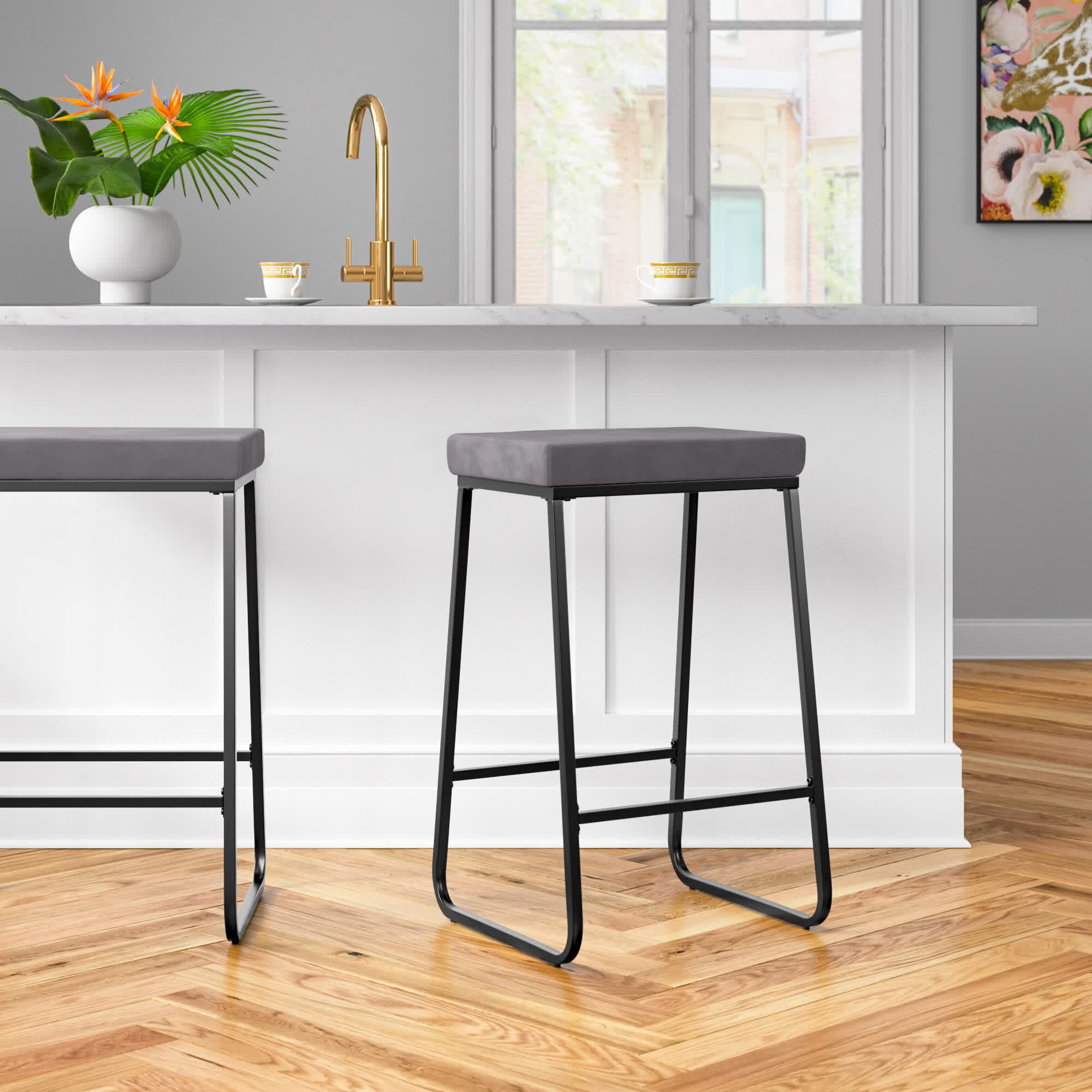 Latitude Run® Velmon Bar Stools | Wayfair