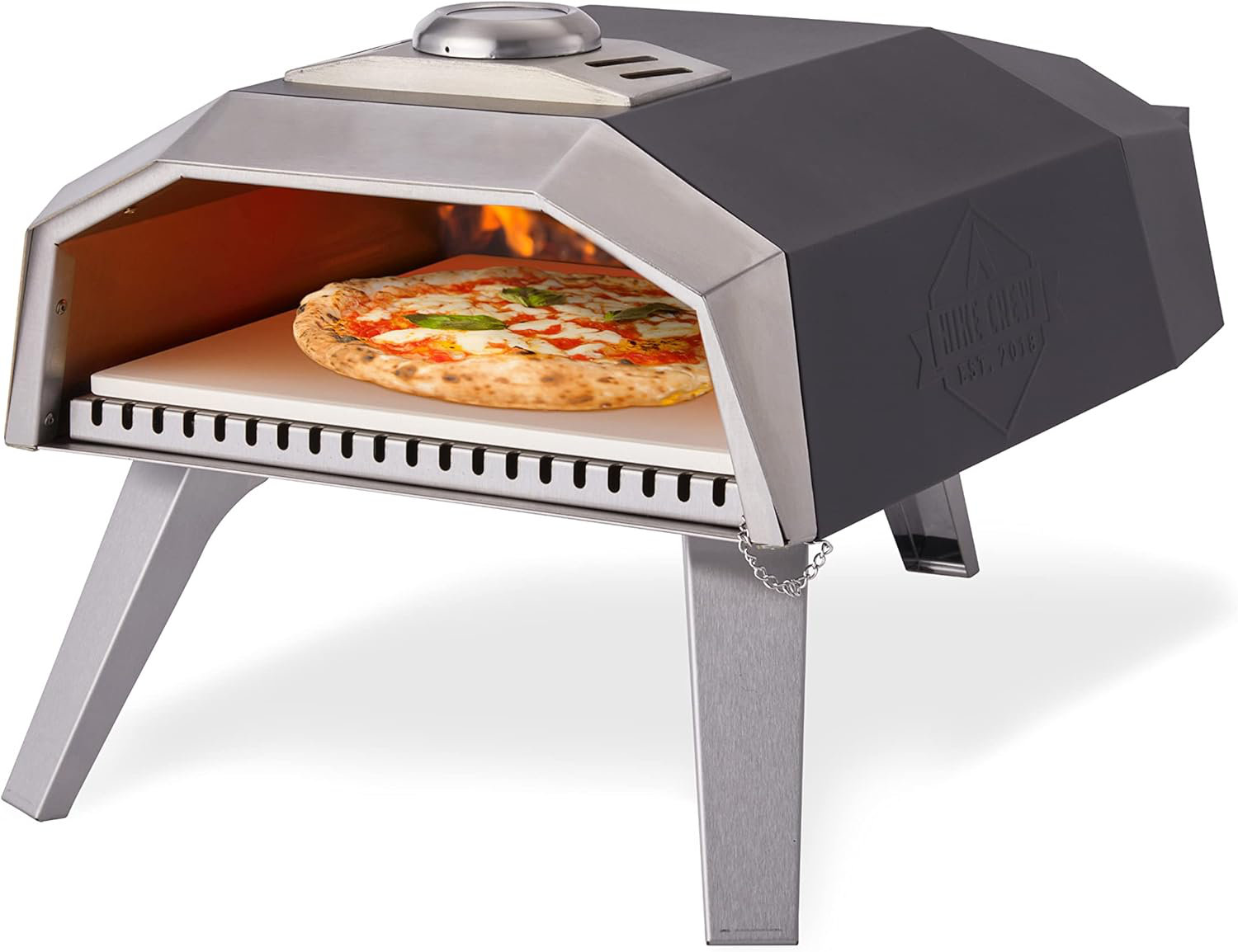 Hike Crew Stainless Steel Freestanding Pizza Oven in Silver - Wayfair ...