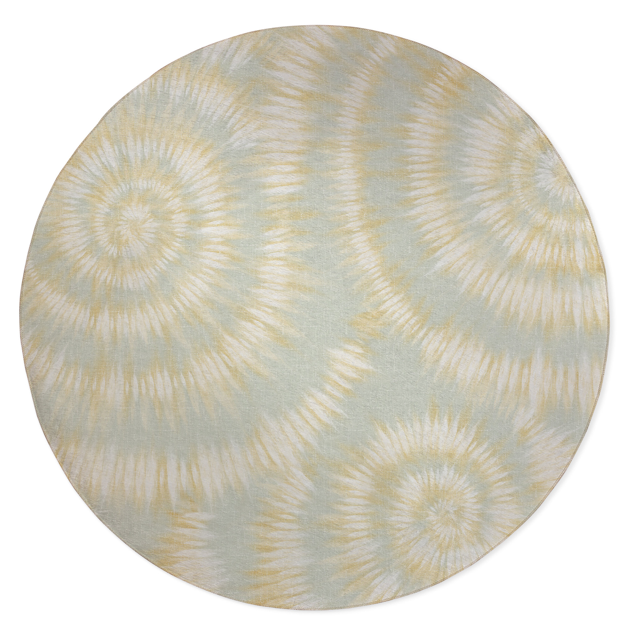 KAVKA DESIGNS Tie One Low Pile Carpet Straight Round Chair Mat | Wayfair