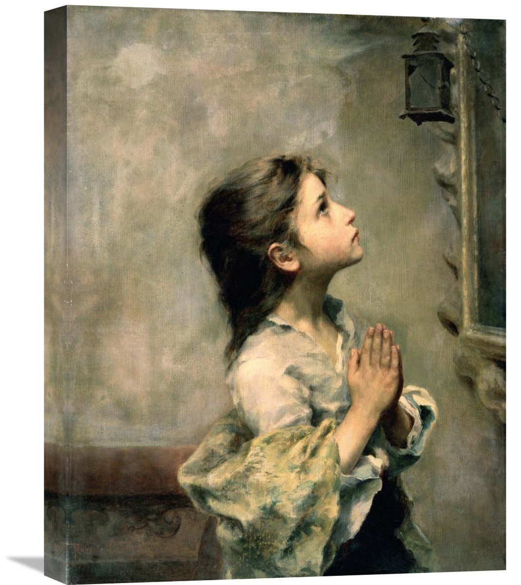 Global Gallery 'Girl' by Roberto Ferruzzi Painting Print on Wrapped ...