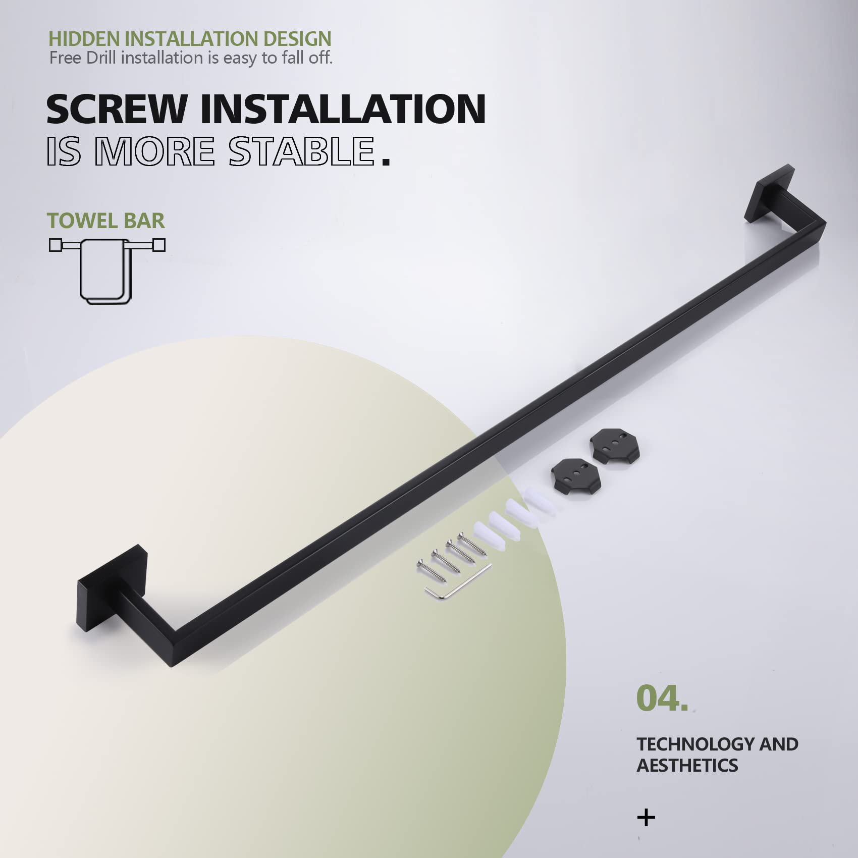 Kazoo 37.2'' Wall Towel Bar | Wayfair