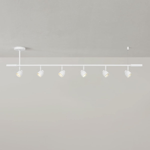 BONLOD 6-Light Complete Track Lighting Kit With Pivoting Track Heads ...