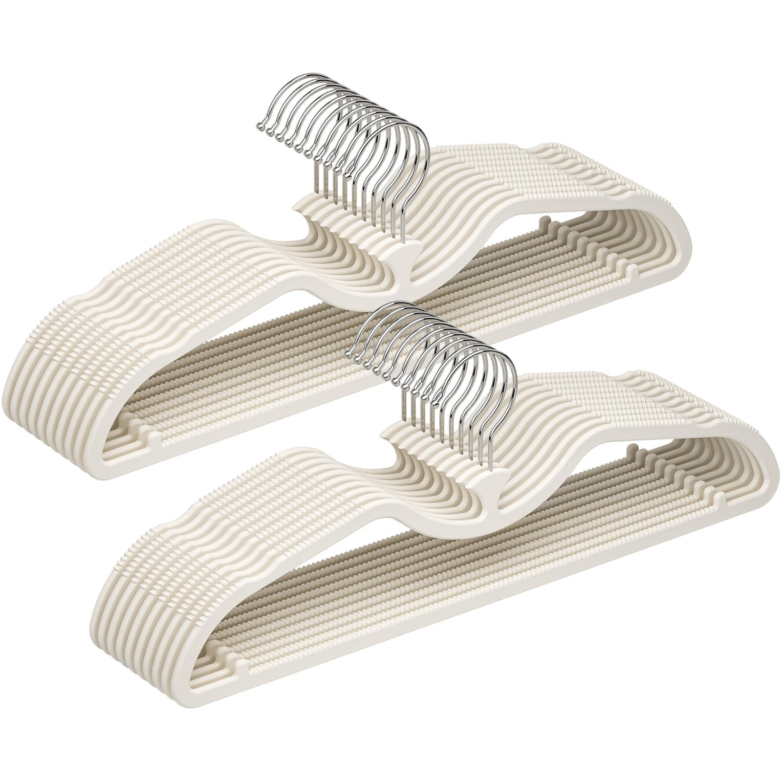 Hokku Designs 20 Pack Upgraded Short Neck Vertical Space Saver Hangers ...