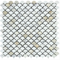 Fish Scale Floor Tiles & Wall Tiles You'll Love | Wayfair