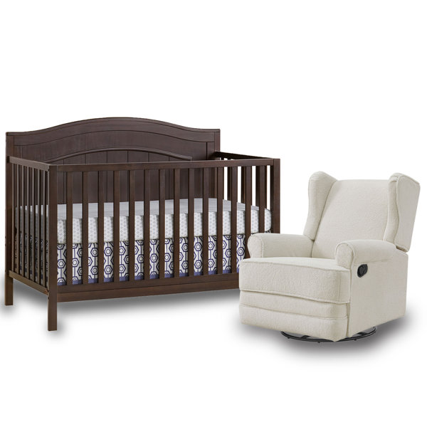 Oxford Baby Nolan 2 Piece Nursery Set Includes 4 In 1 Convertible Crib ...