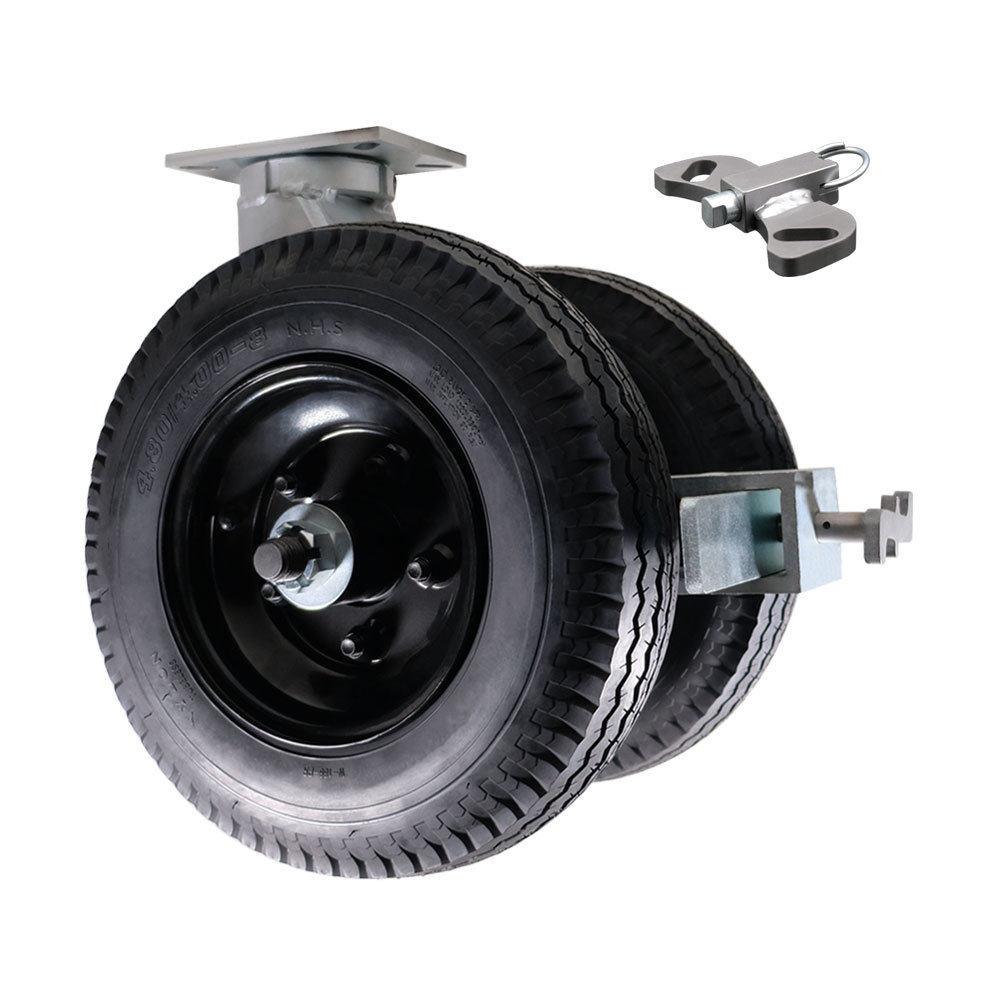 Service Caster Roue pivotante robuste à deux roues 16 pouces avec frein ...