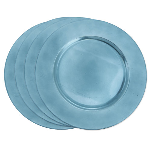 Blue Charger Plates You'll Love | Wayfair