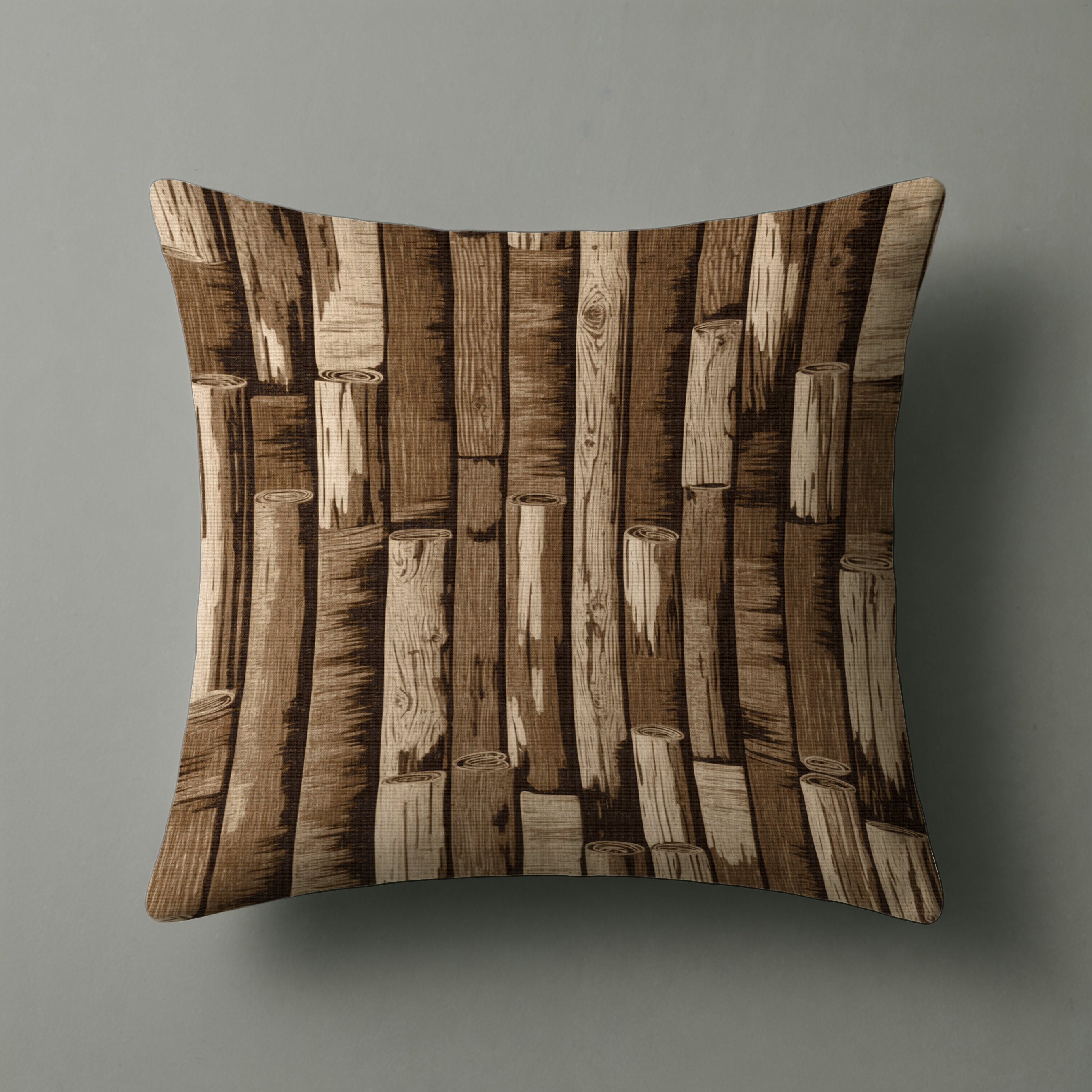Ginza Six Dock pilings Nautical Indoor and Outdoor Throw Pillow | Wayfair