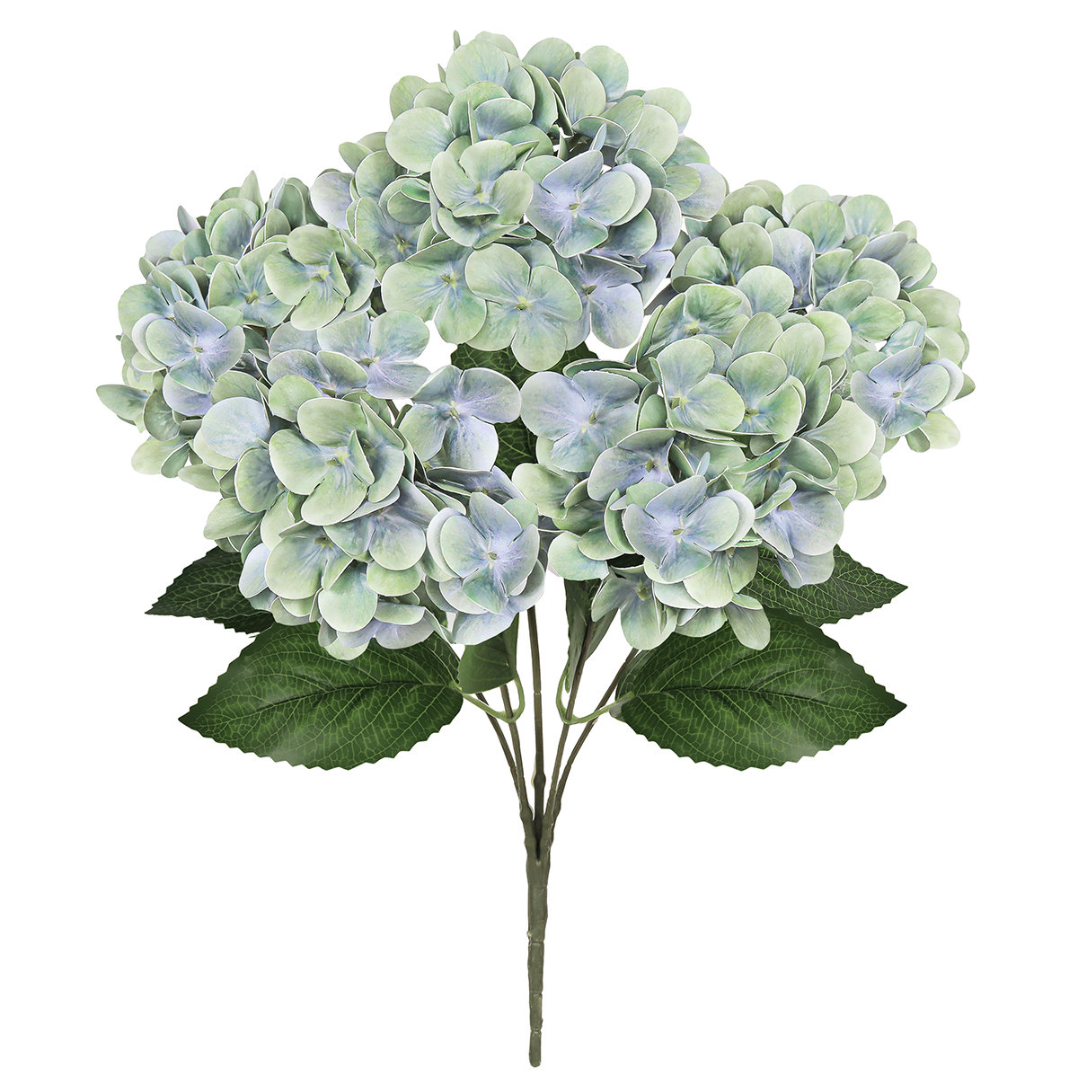 Primrue Natural Touch Artificial Hydrangea Flower Stem Bush Bouquet ...