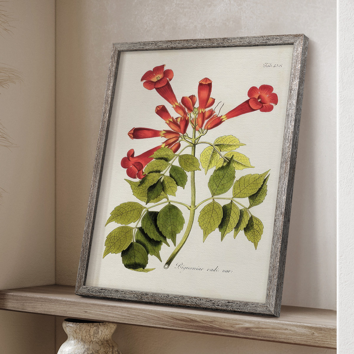 Lark Manor Tropical Trumpet Flowers II Framed Print - Solid Wood ...