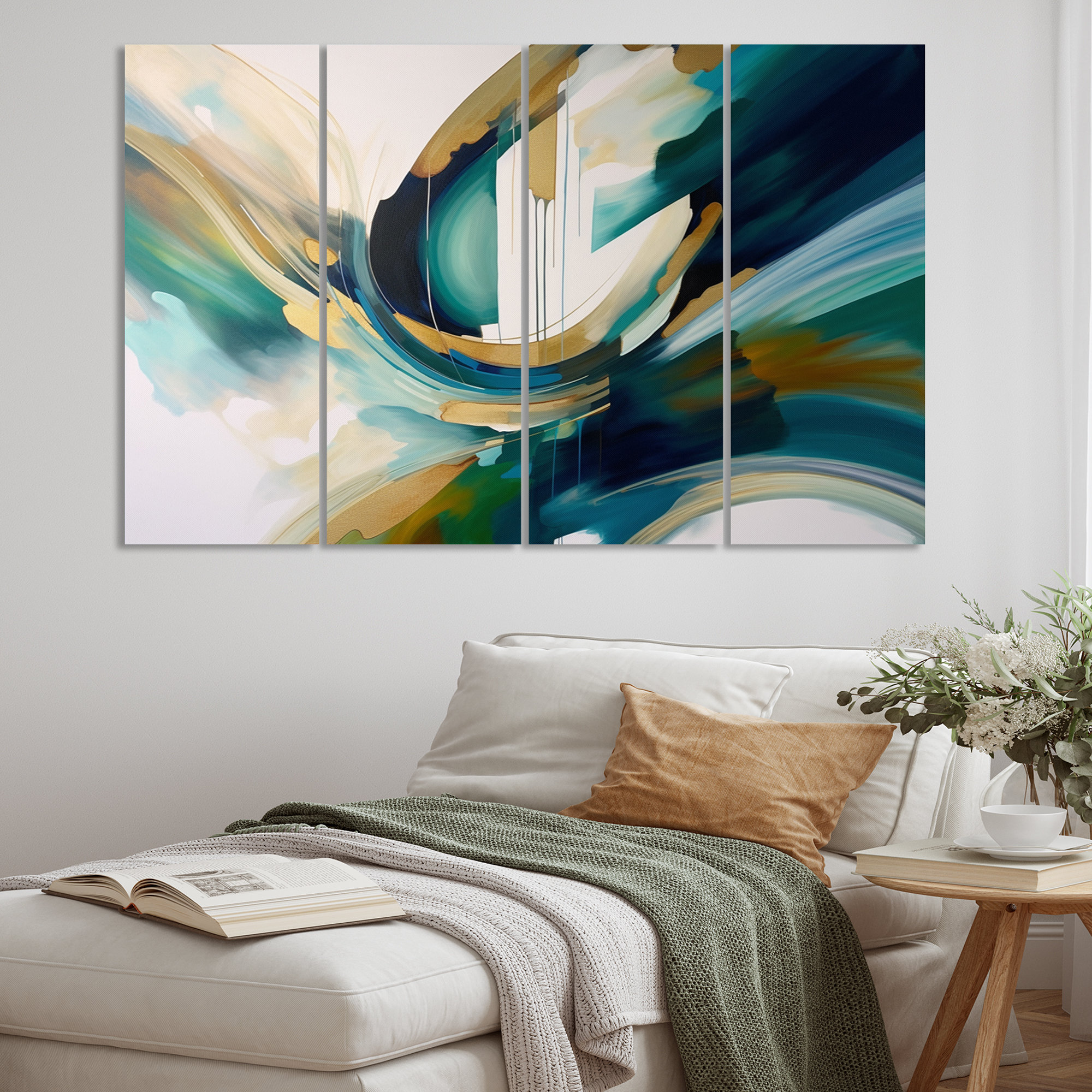 Wrought Studio Cream Green Cream And Green Harmonic Convergence III ...