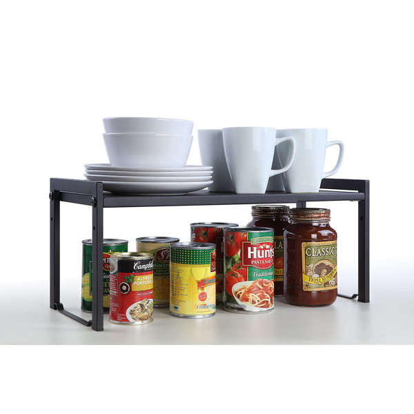 Prep & Savour Expandable Cabinet Storage Rack - Tabletop Storage Spice ...