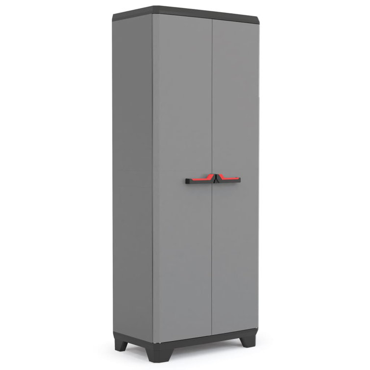 WFX Utility Tadlock Multipurpose Storage Cabinet Stilo Grey/Black 173cm ...