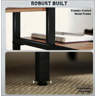 17 Stories Reversible Industrial Computer Writing Desk With Monitor ...