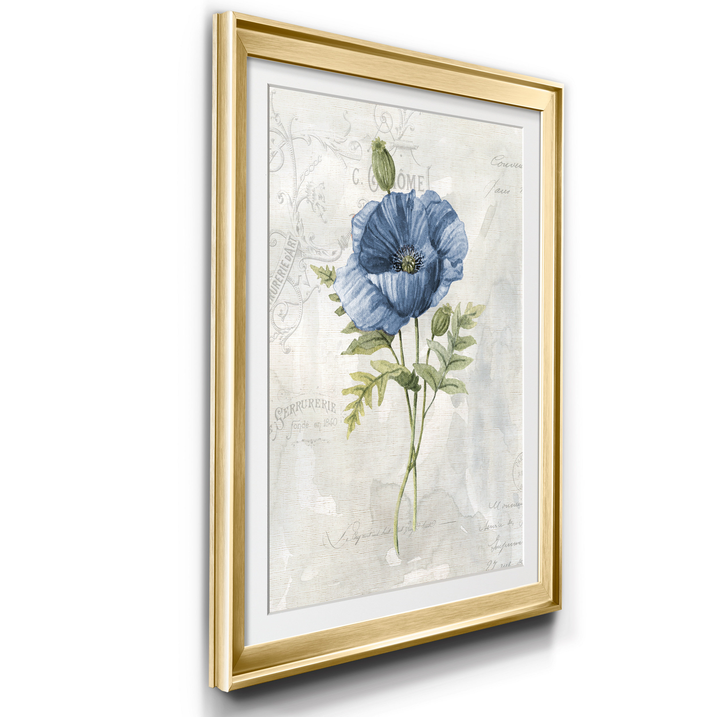 Ophelia & Co. Linen Poppy - Picture Frame Painting Print on Paper ...
