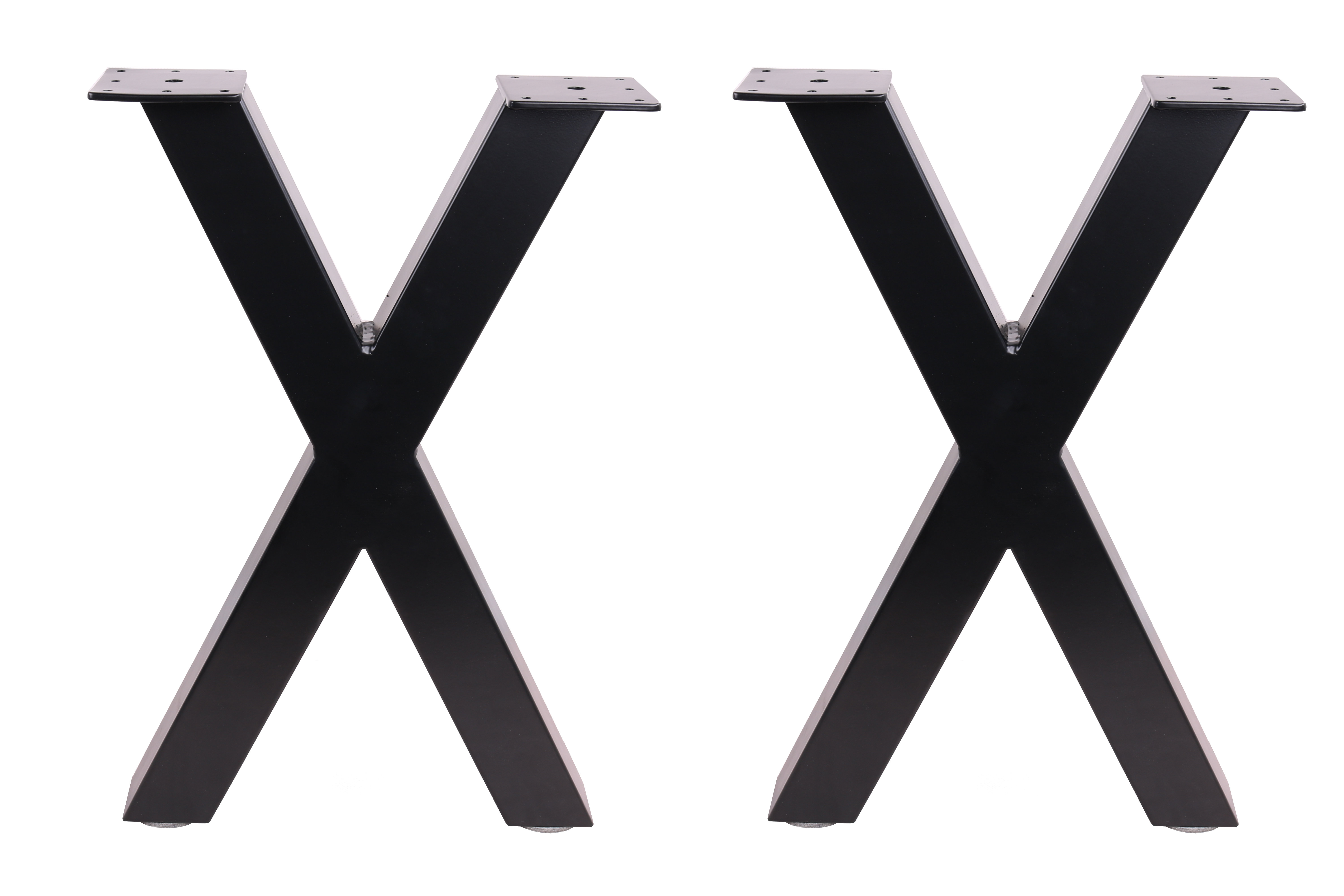 Symple Stuff 2pcs X18" High Quality Dining Bench Legs, X-shaped Steel ...