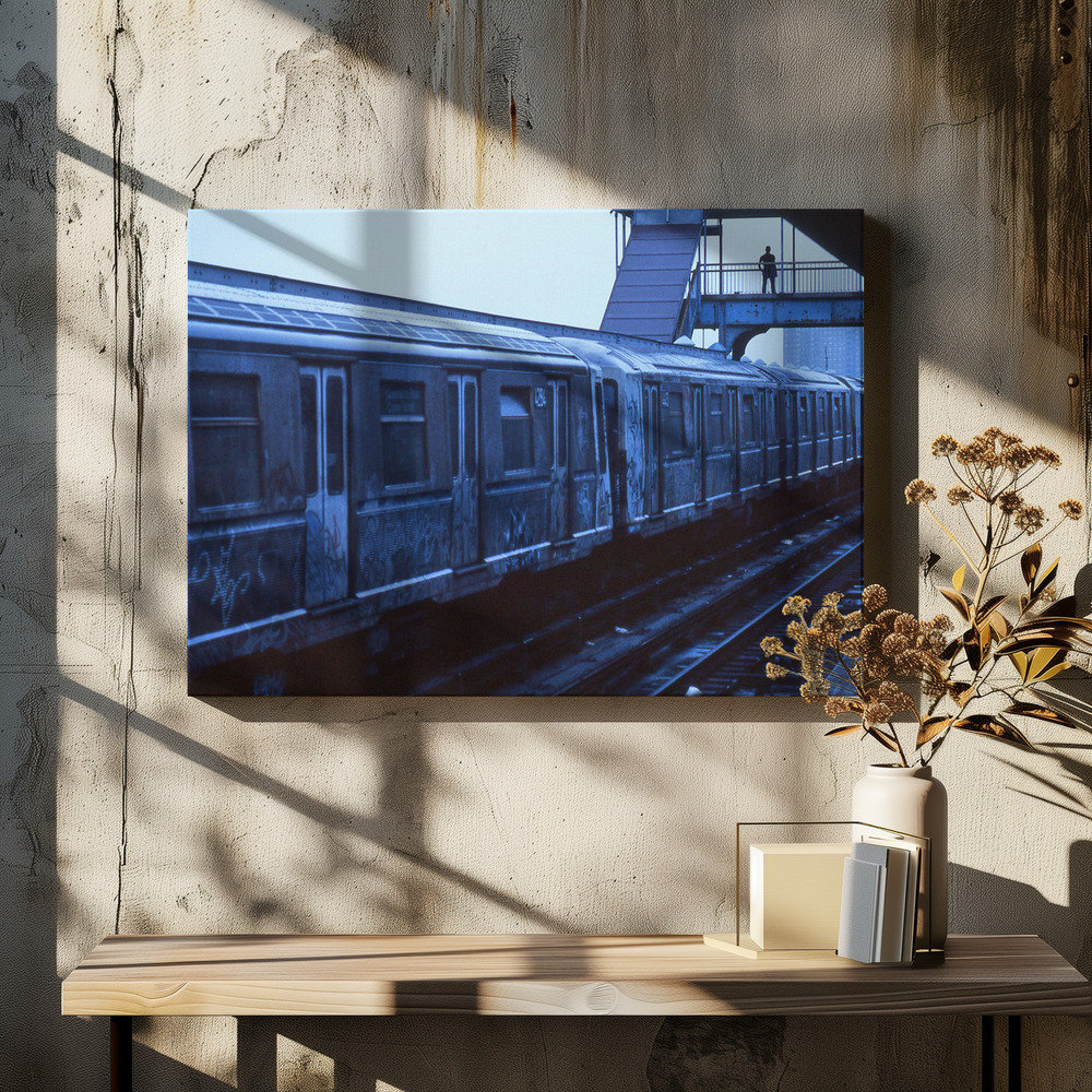 Williston Forge The train (from the series qNew York Bluesq) Canvas ...