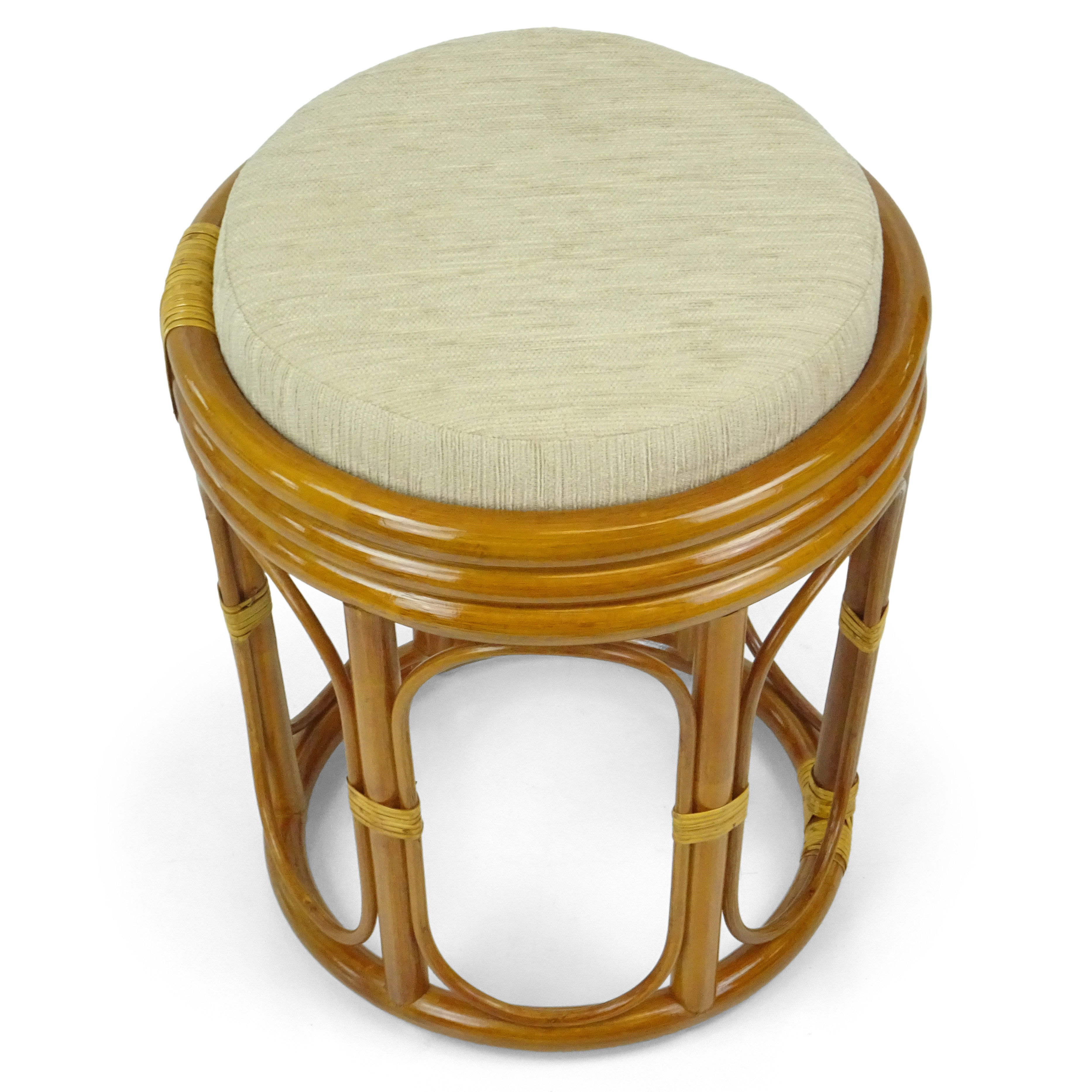 Bayou Breeze Pier Handmade Rattan Wicker Vanity Stool & Reviews ...