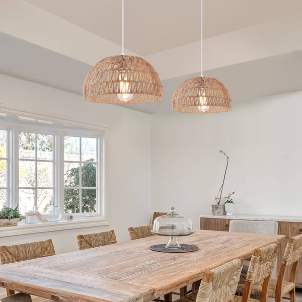 Beachcrest Home™ Earnestine 1 - Light Dome Pendant Plug In & Reviews ...