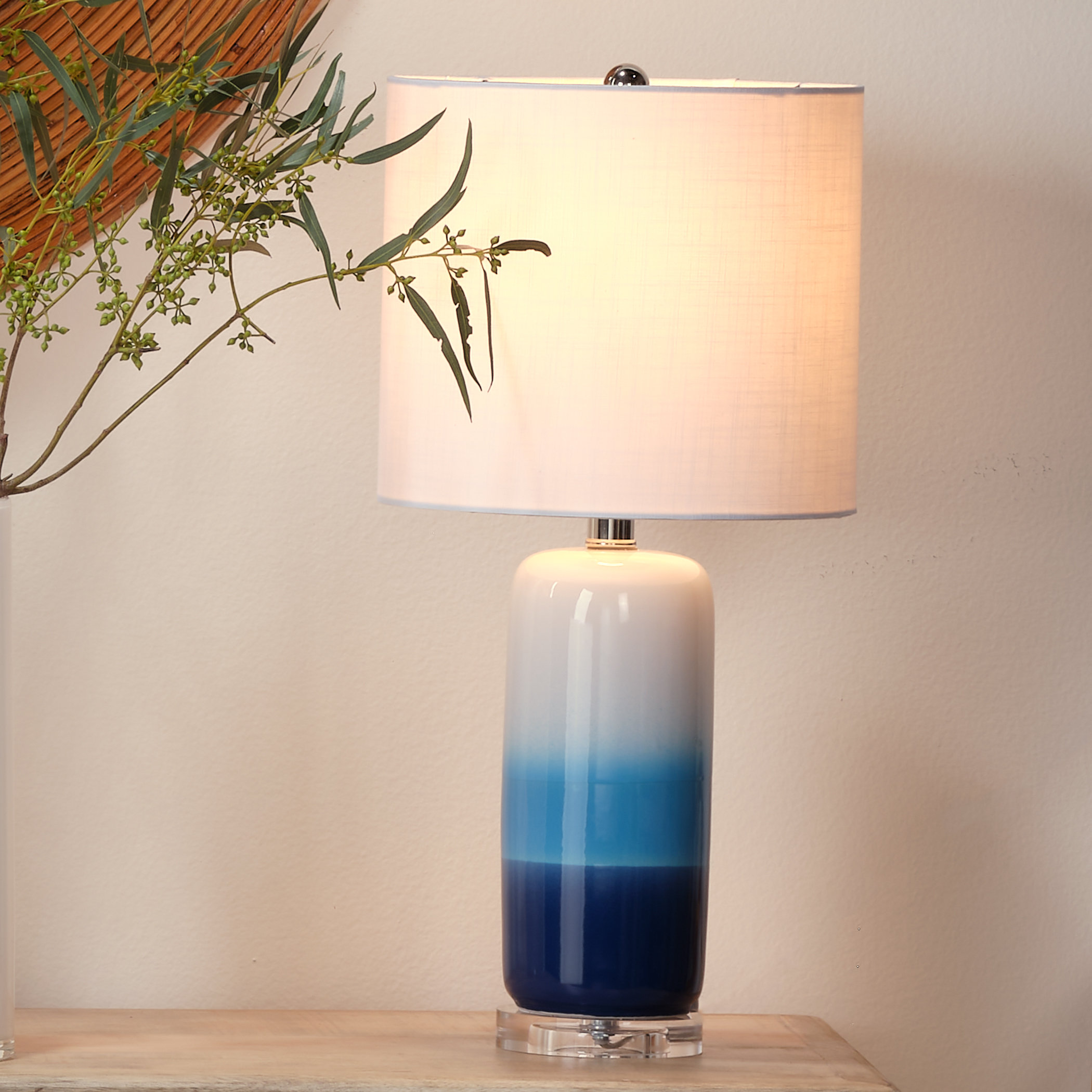 Latitude Run® Haze 21.5'' Grey Ombre Table Lamp | Wayfair