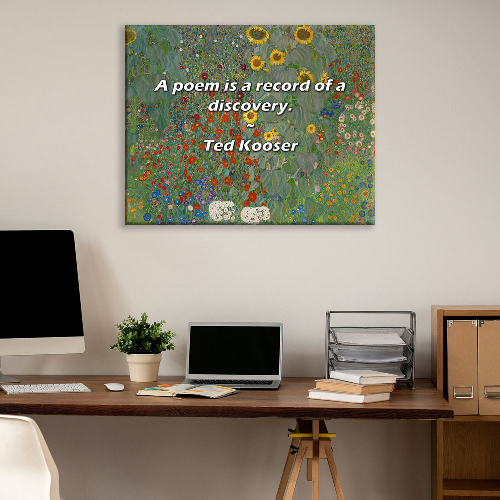 Latitude Run® Artsy Quote "A poem is a record of a discovery." By Ted ...