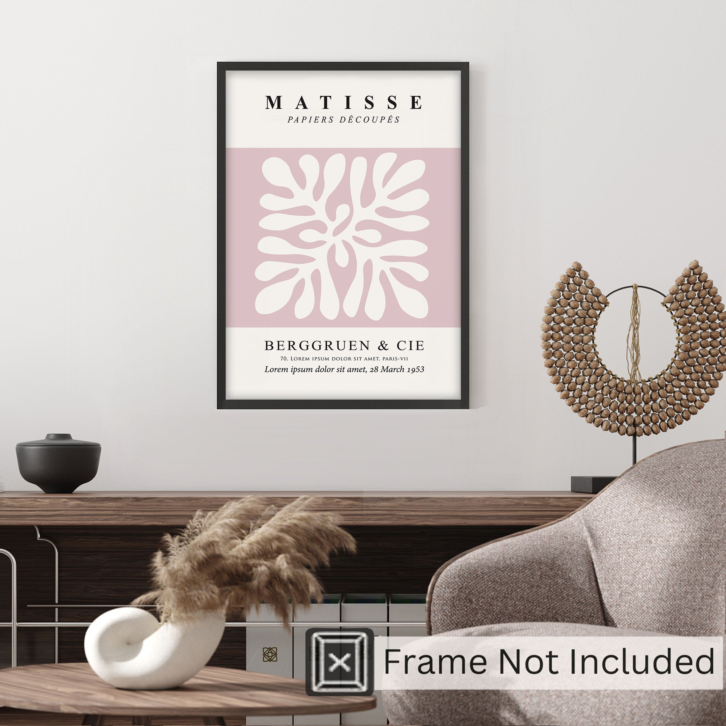 Vault W Artwork Abstract Matisse Botanical Blush Mid-Century Modern ...