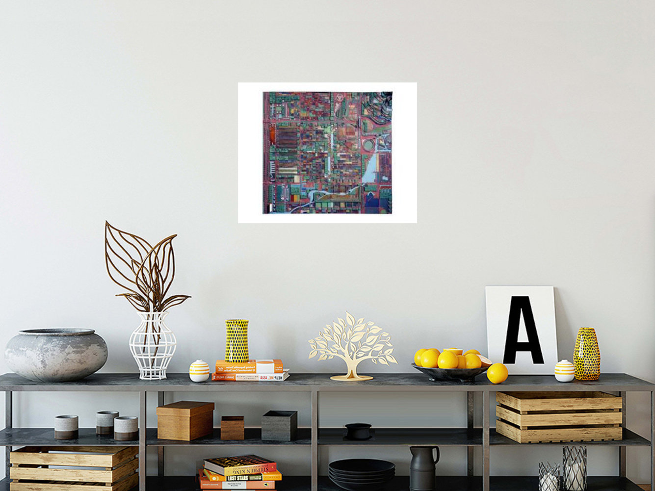 1000Museums Broadacre City by Frank Lloyd Wright - Giclee Print ...