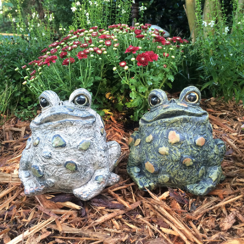 HomeStyles Whimsical Toad Hollow "Stretch" Garden Statues & Reviews ...