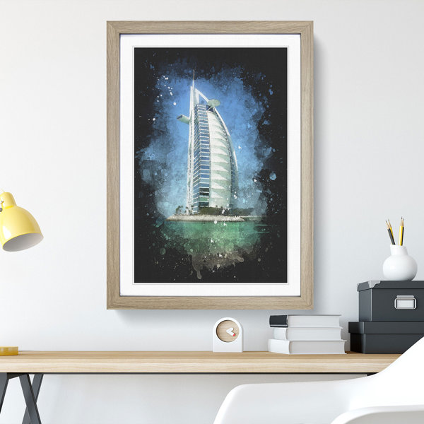 East Urban Home The Burj Al Arab in Dubai Vol.2 Paint Splash - Picture ...