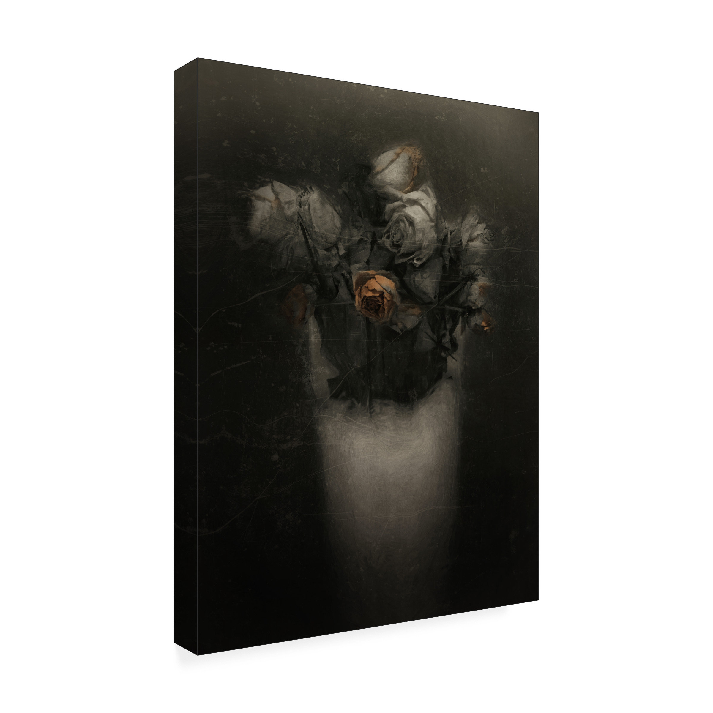 Winston Porter Gilbert Claes Grieving Red Old Roses Canvas Art ...