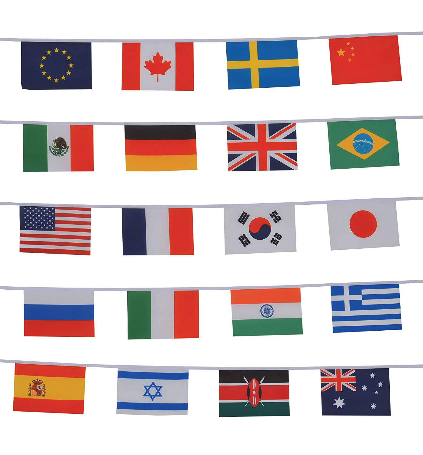 In The Breeze International String of Flags "& Reviews" | Wayfair