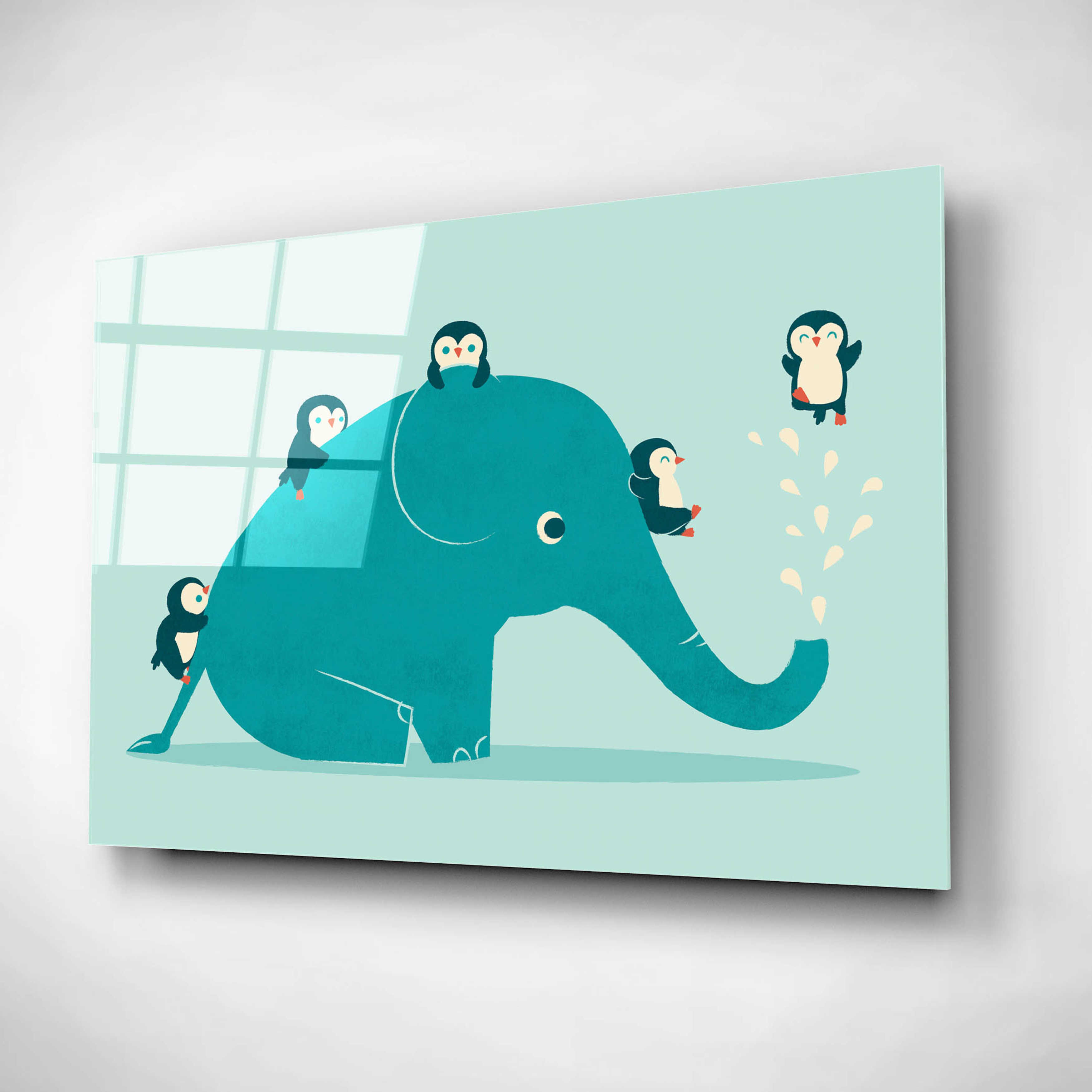 Zoomie Kids Epic Art 'Waterslide' By Jay Fleck, Acrylic Glass ...