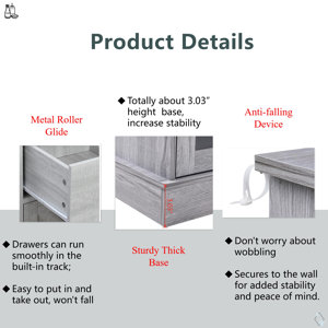 Wade Logan® Atanaska 47.2''W 2 Drawer Sideboard Buffet with Cabinets ...