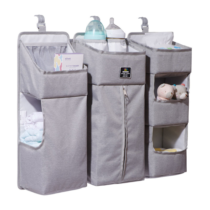 Rebrilliant Luvada Hanging Diaper Caddy Crib Diaper Organizer & Reviews ...