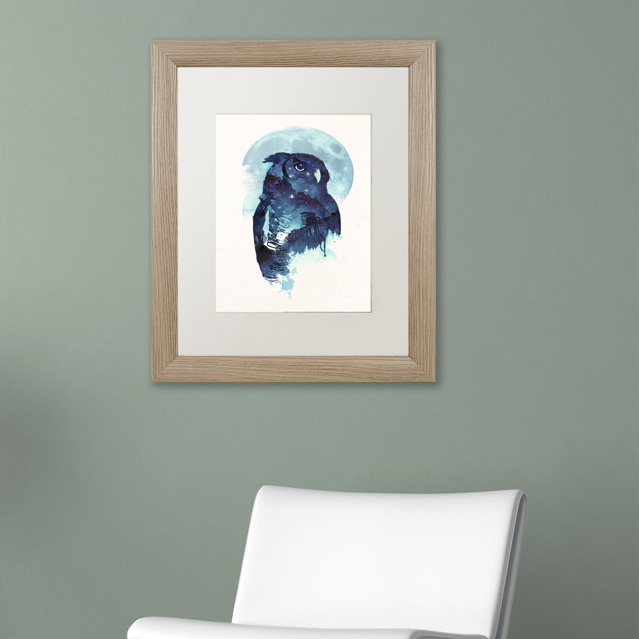 Trademark Fine Art Midnight Owl by Robert Farkas - Graphic Art Print on ...