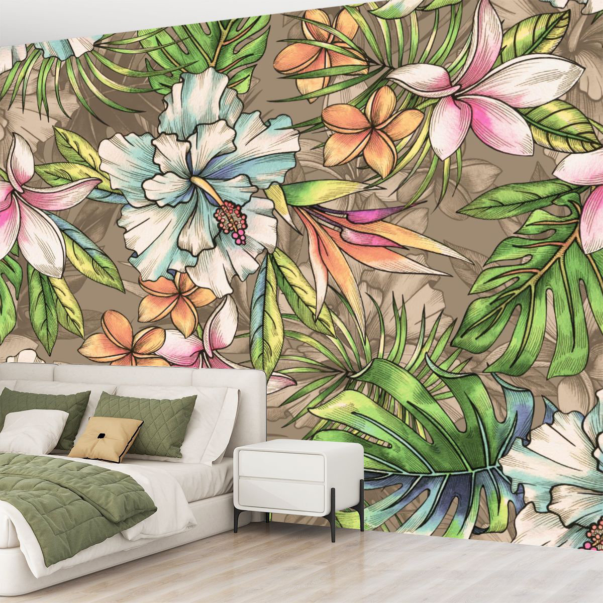 Bay Isle Home™ Peel and Stick Canvas Wallpaper Wall Mural seamless ...