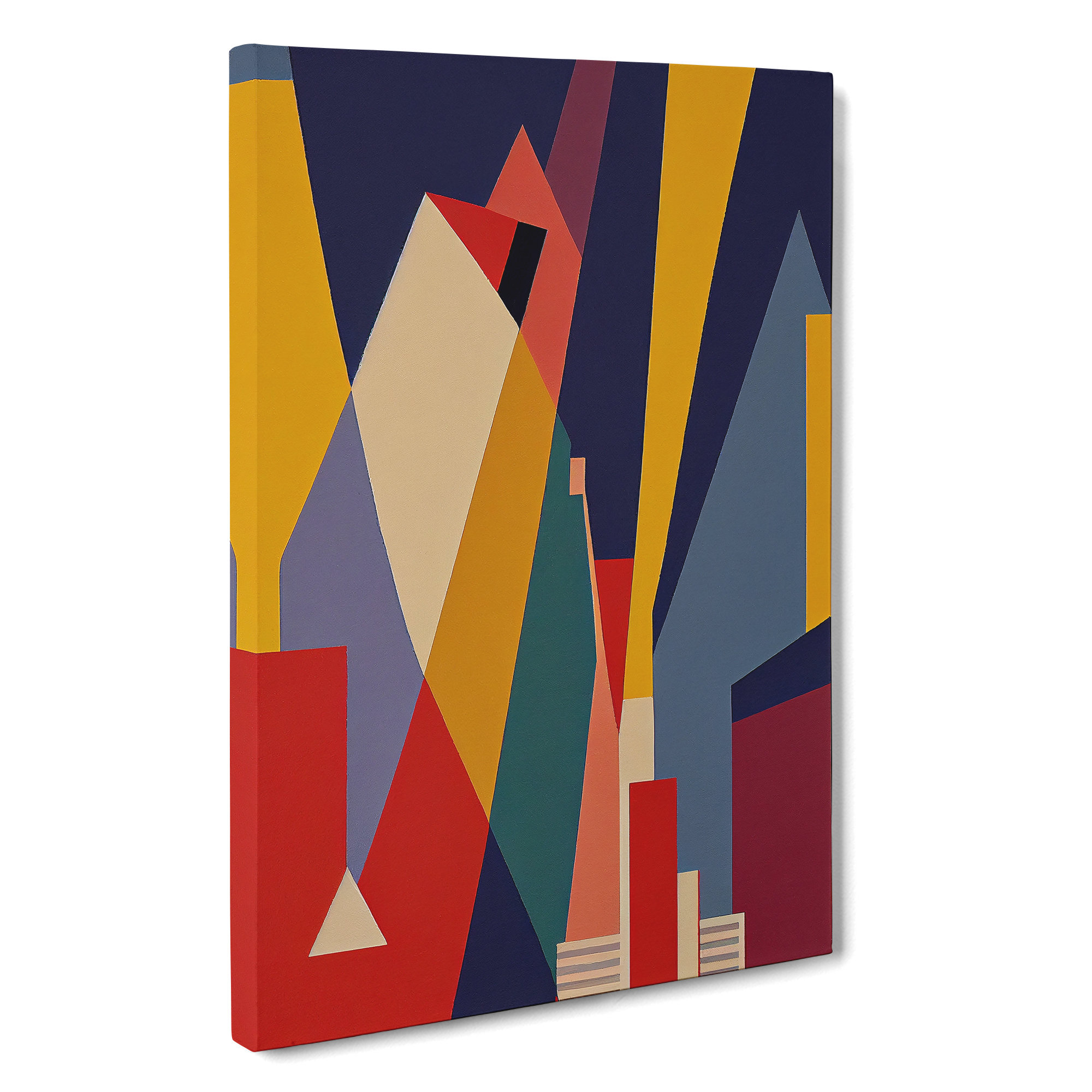 George Oliver Unique Abstract Architecture No.2 - Wrapped Canvas ...
